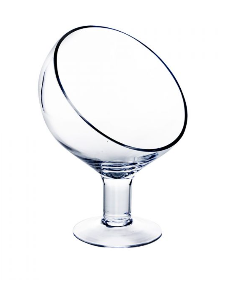 Terrarium, Stemmed Slant Cut Glass Vase | The Plant Shoppe- Studio ...